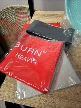 Other | Burn 6 Resistance Band Set And Black Exercise Gliding Discs ...